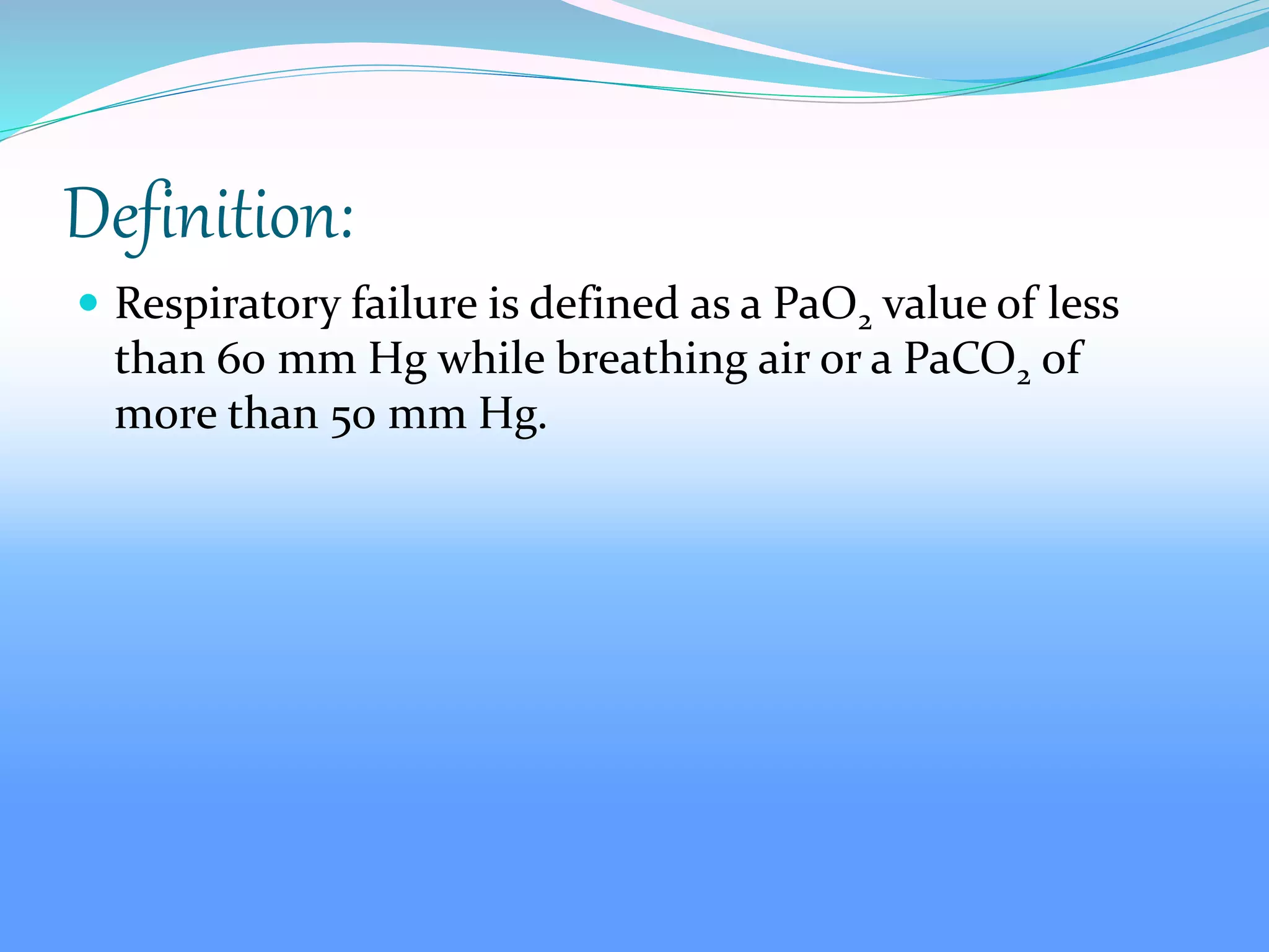 Acute respiratory failure ppt | PPTX