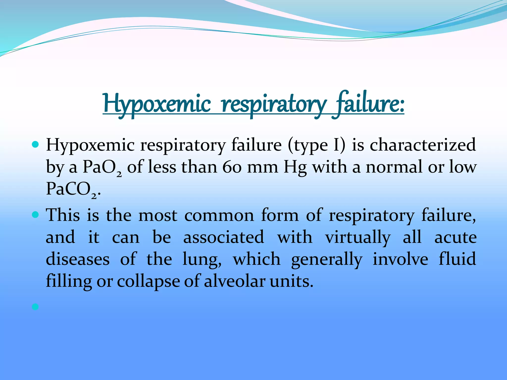 Acute respiratory failure ppt | PPTX