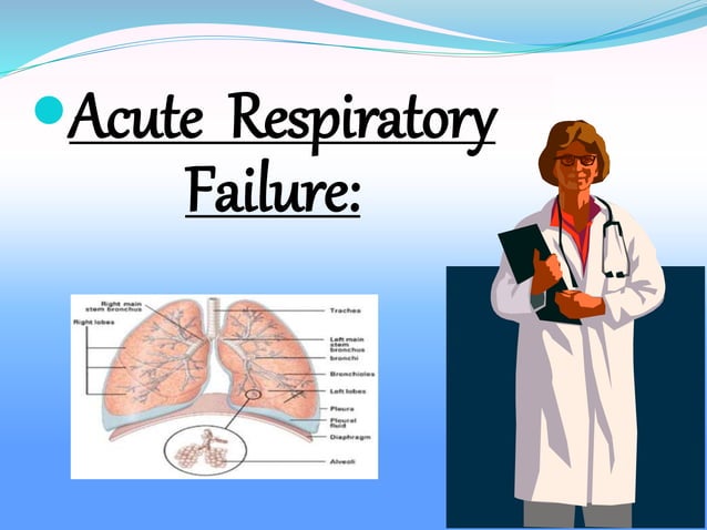 Acute respiratory failure ppt | PPT