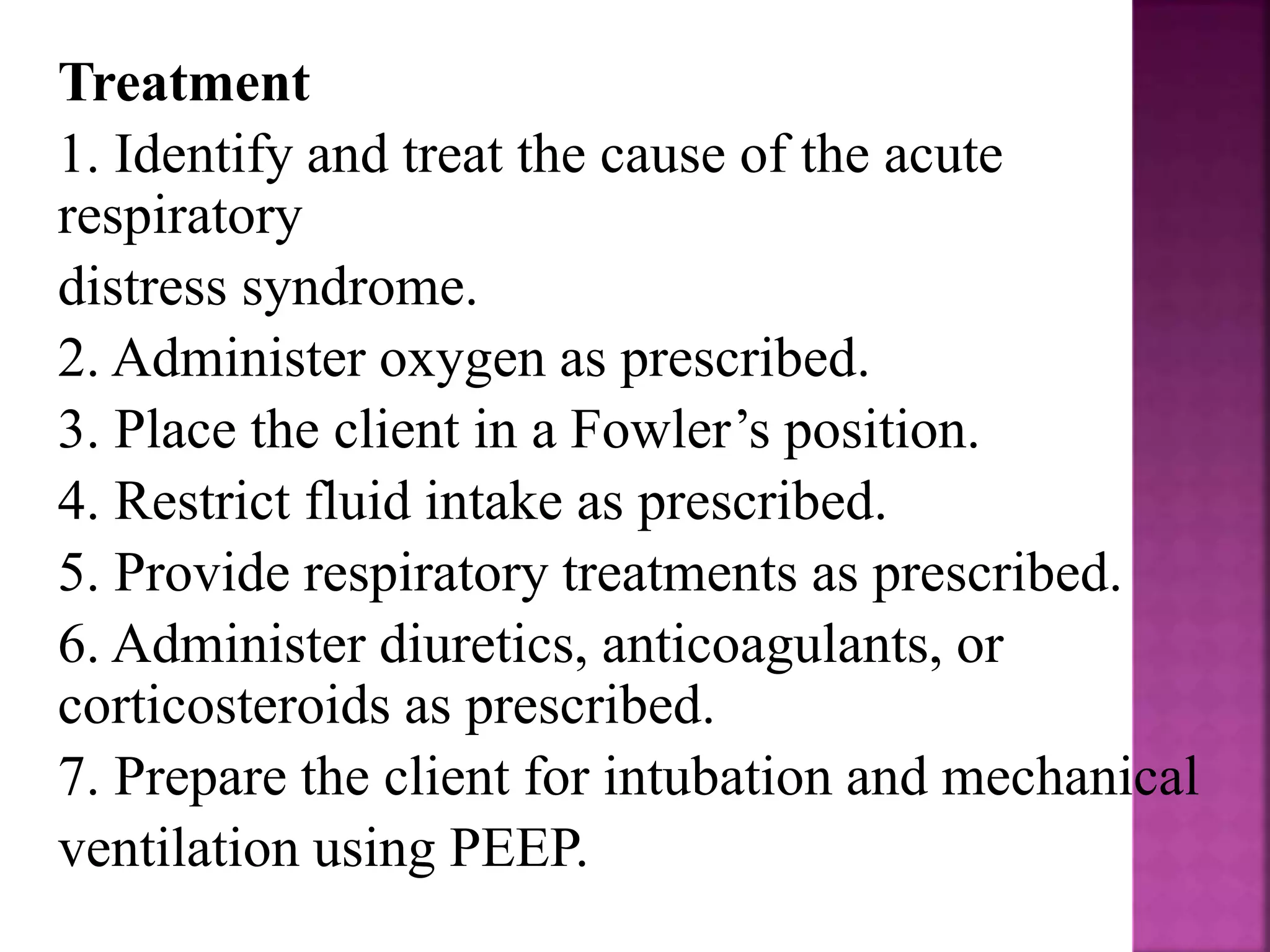 Acute respiratory distress syndrome | PPTX