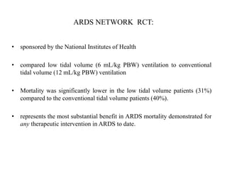 Acute respiratory distress syndrome | PPTX | Lung and Respiratory ...