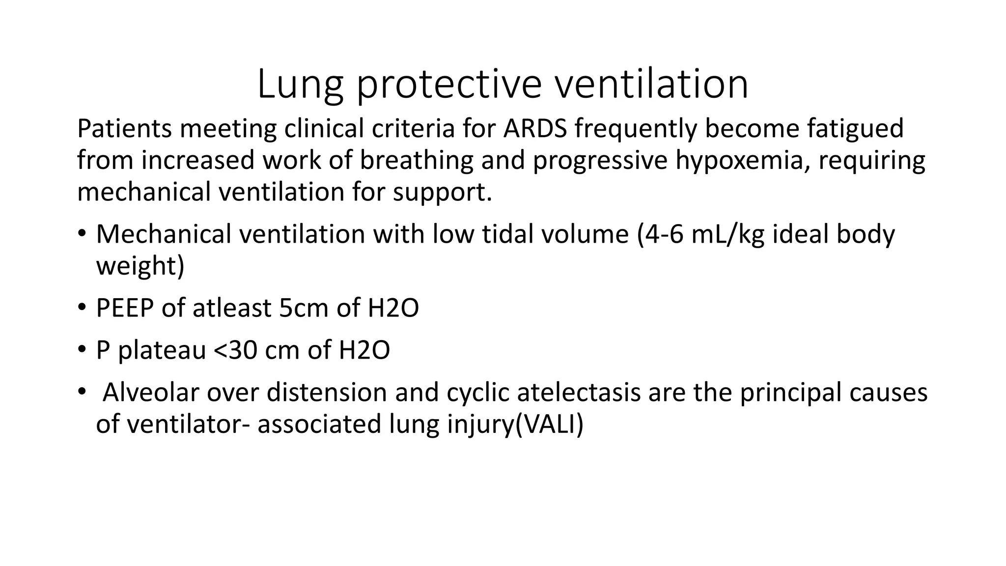 Acute respiratory distress syndrome | PPTX