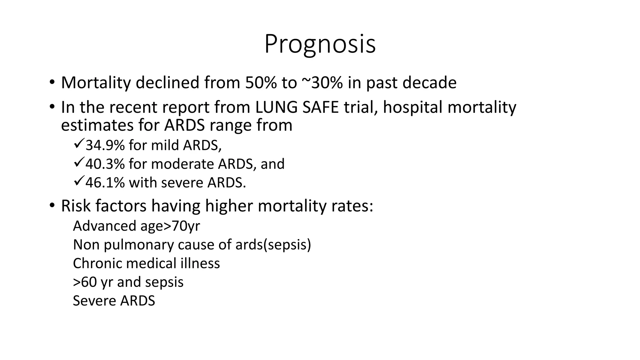Acute respiratory distress syndrome | PPTX
