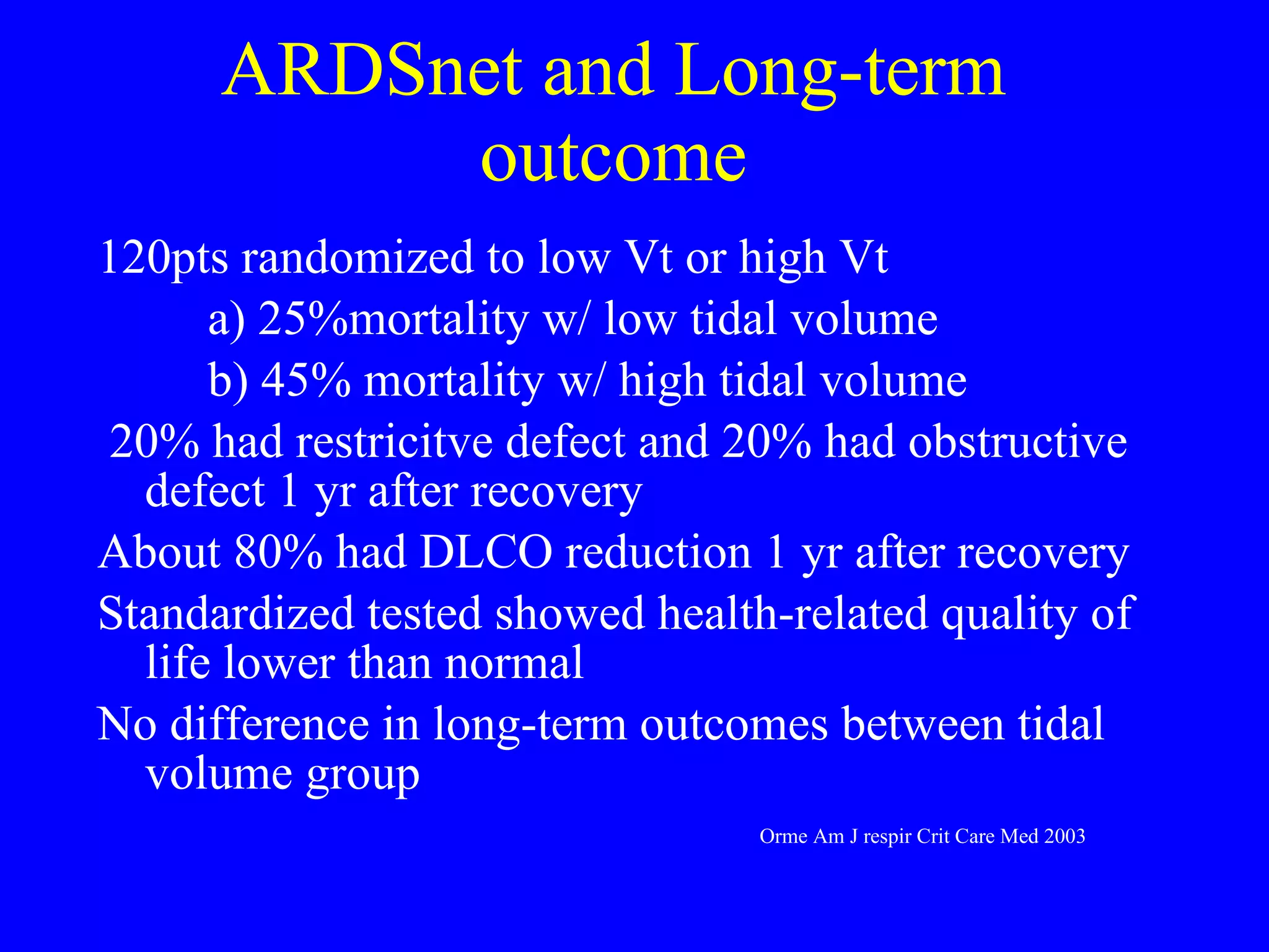 Acute respiratory distress syndrome carre | PPT