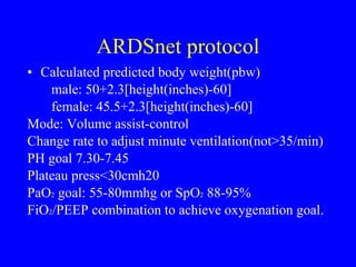 Acute respiratory distress syndrome carre | PPT