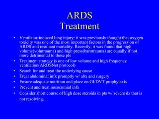 Acute respiratory distress syndrome carre | PPT