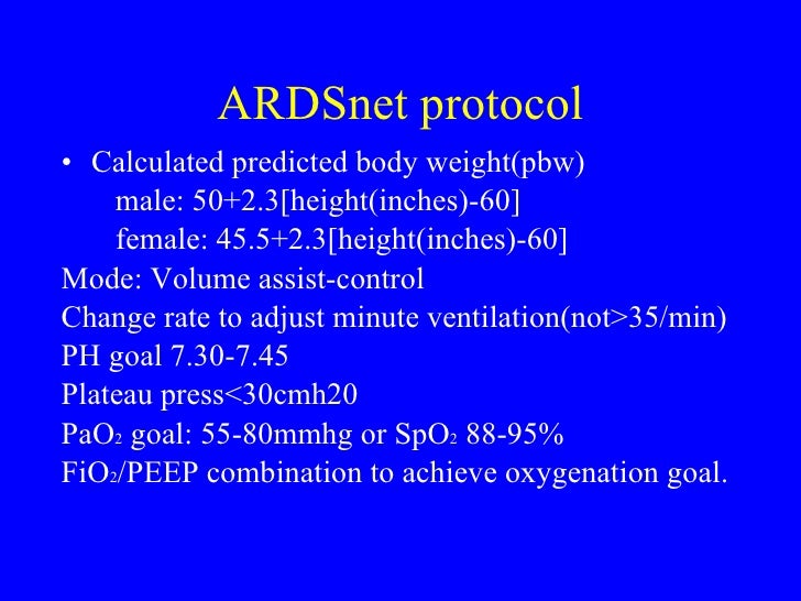 Acute respiratory distress syndrome carre