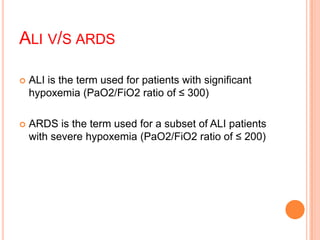 Acute respiratory distress syndrome (ards) | PPTX