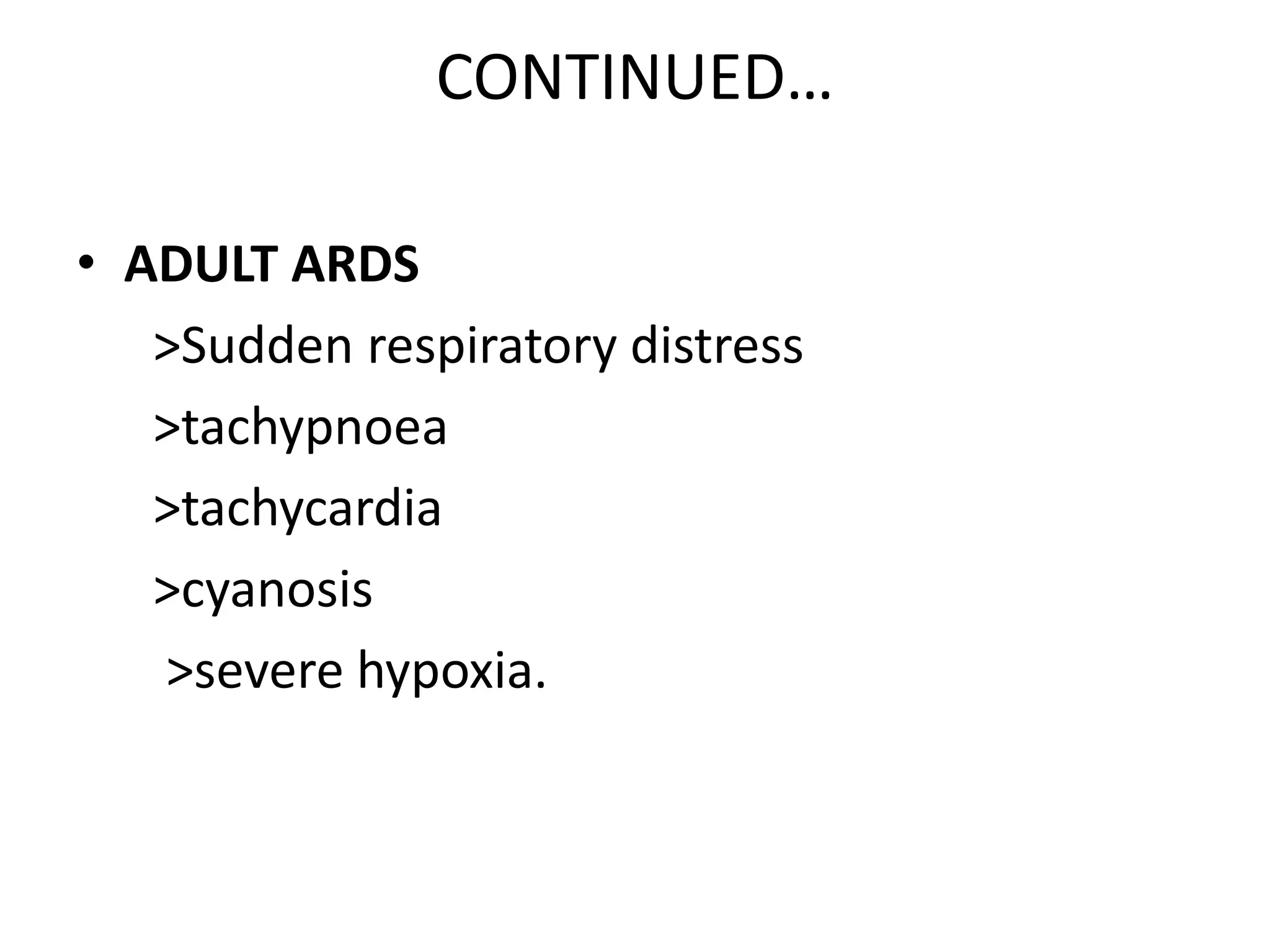Acute respiratory distress syndrome(ards) | PPTX