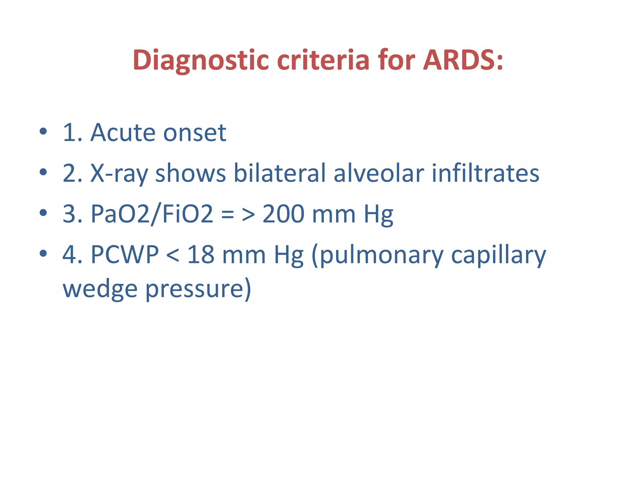 Acute respiratory distress syndrome (ARDS) | PPTX
