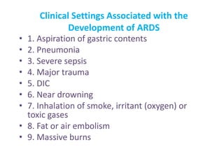 Acute respiratory distress syndrome (ARDS) | PPTX