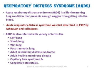 Acute respiratory distress syndrome (ARDS) | PPTX