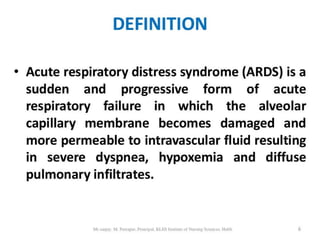 Acute respiratory distress syndrome (ARDS) | PPTX