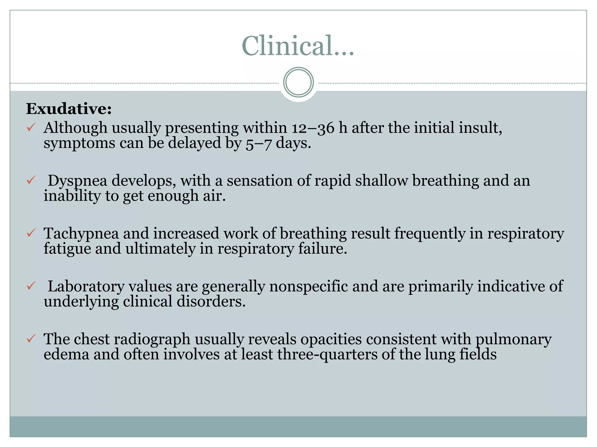 Acute respiratory distress syndrome(ARDS) | PPTX | Lung and Respiratory ...