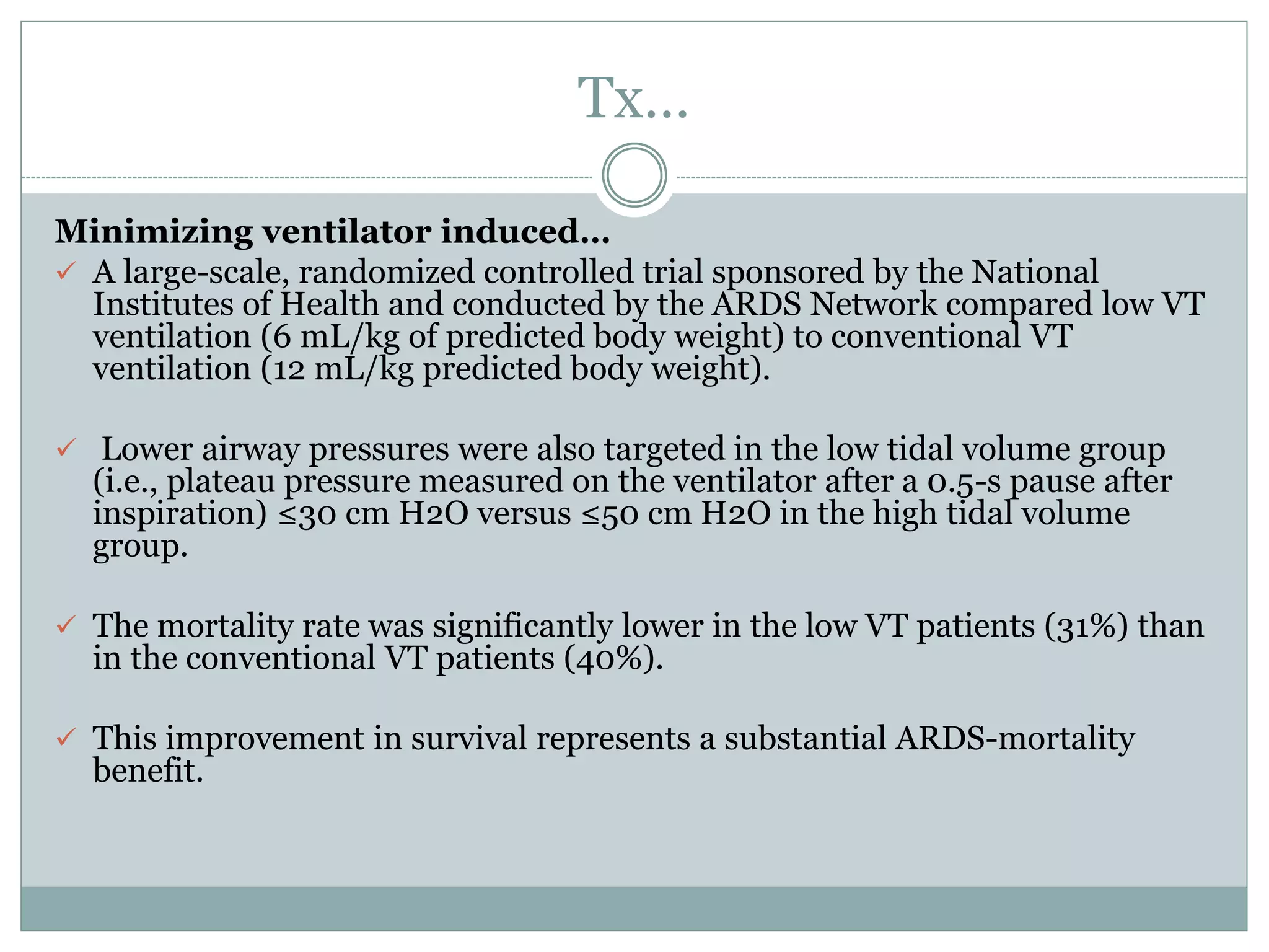 Acute respiratory distress syndrome(ARDS) | PPTX