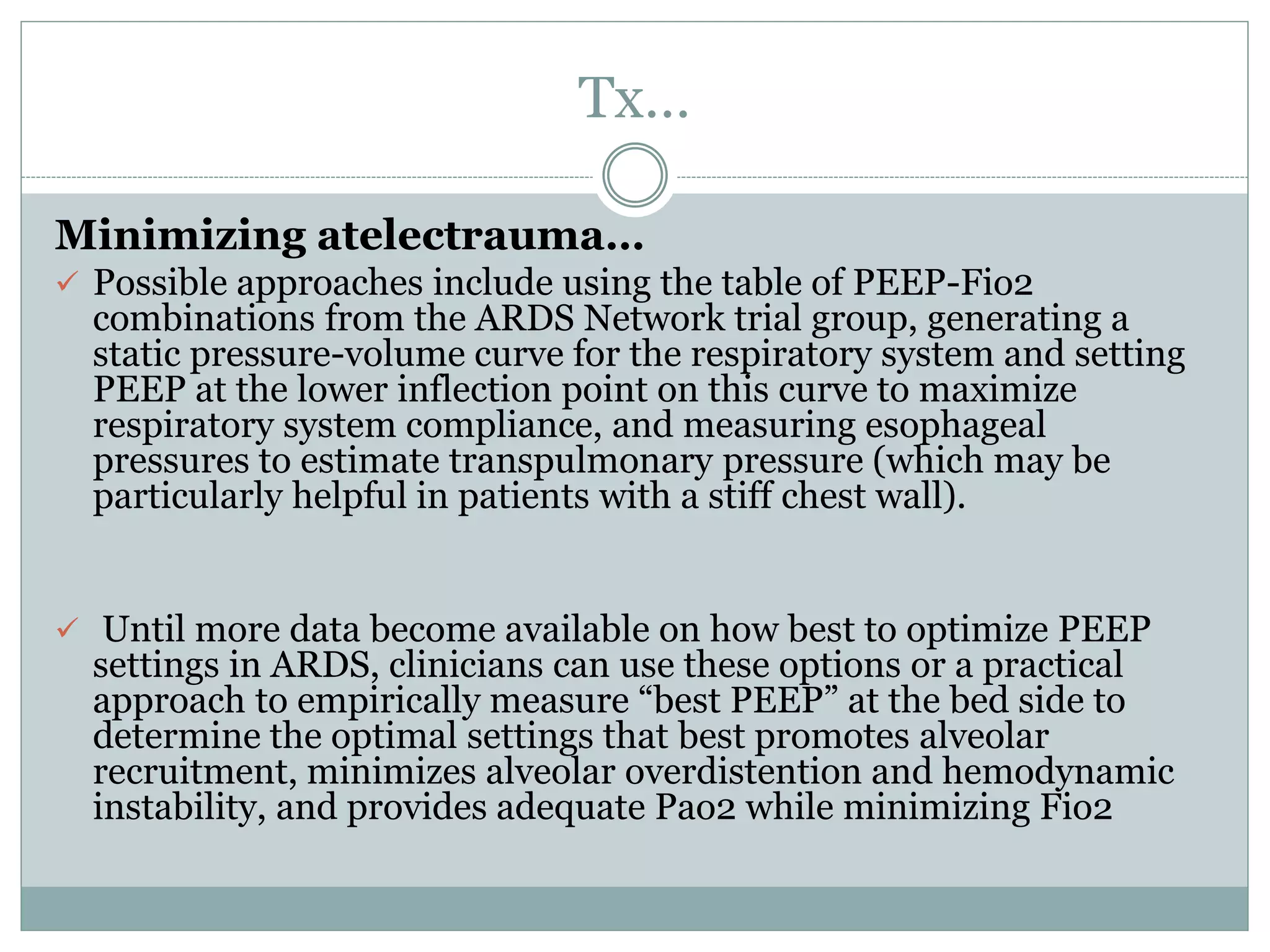 Acute respiratory distress syndrome(ARDS) | PPTX