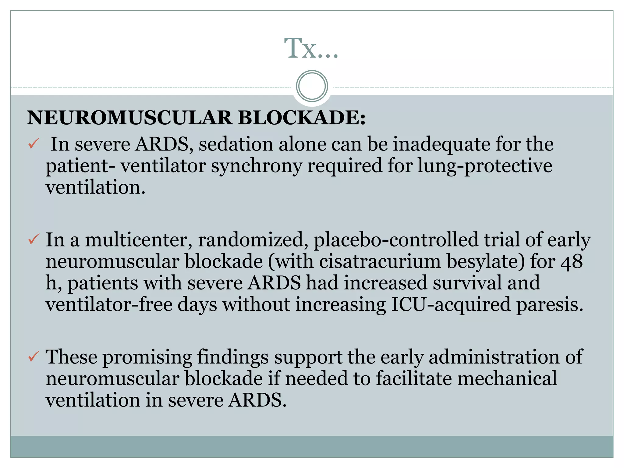 Acute respiratory distress syndrome(ARDS) | PPTX