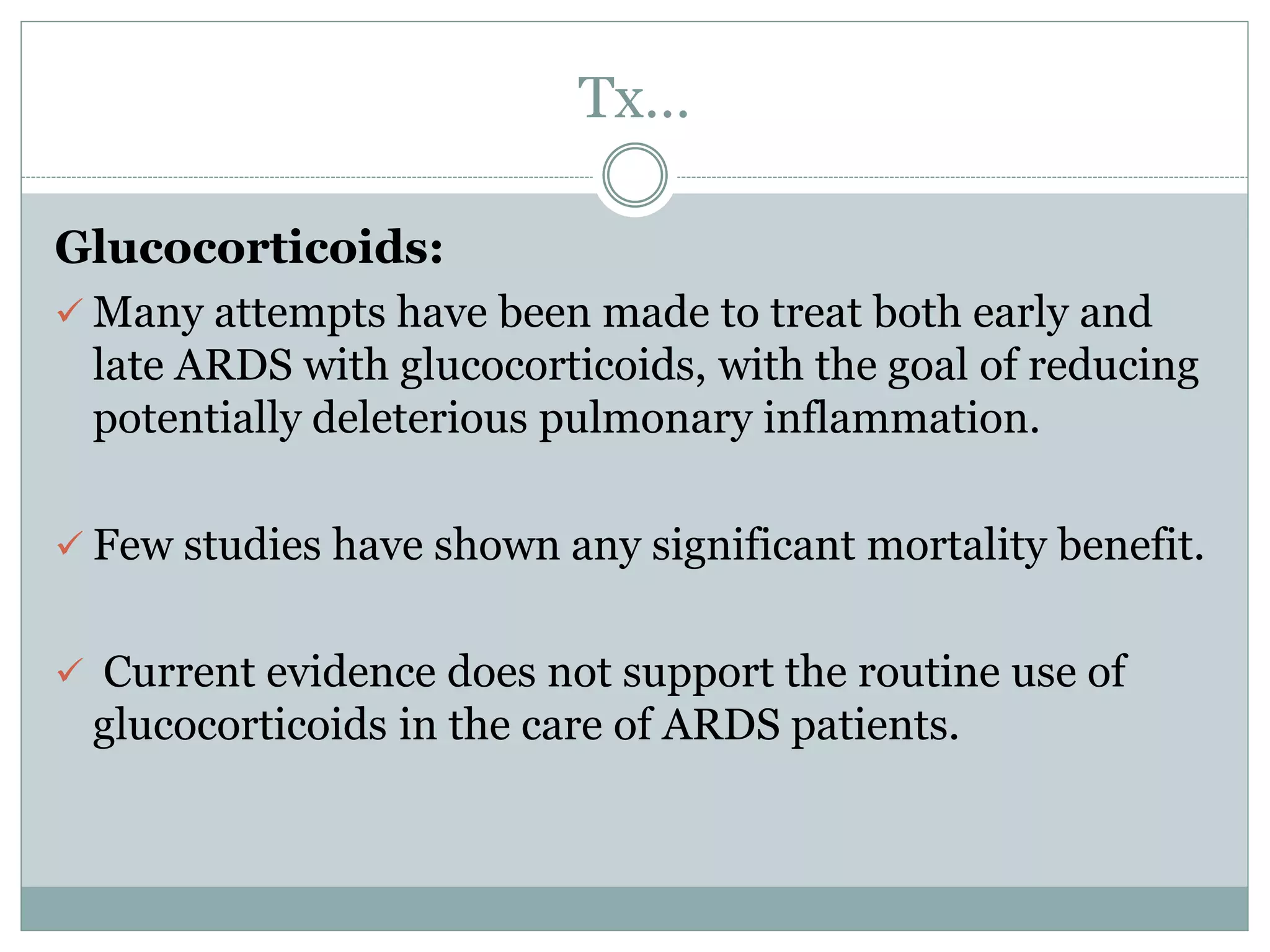 Acute respiratory distress syndrome(ARDS) | PPTX