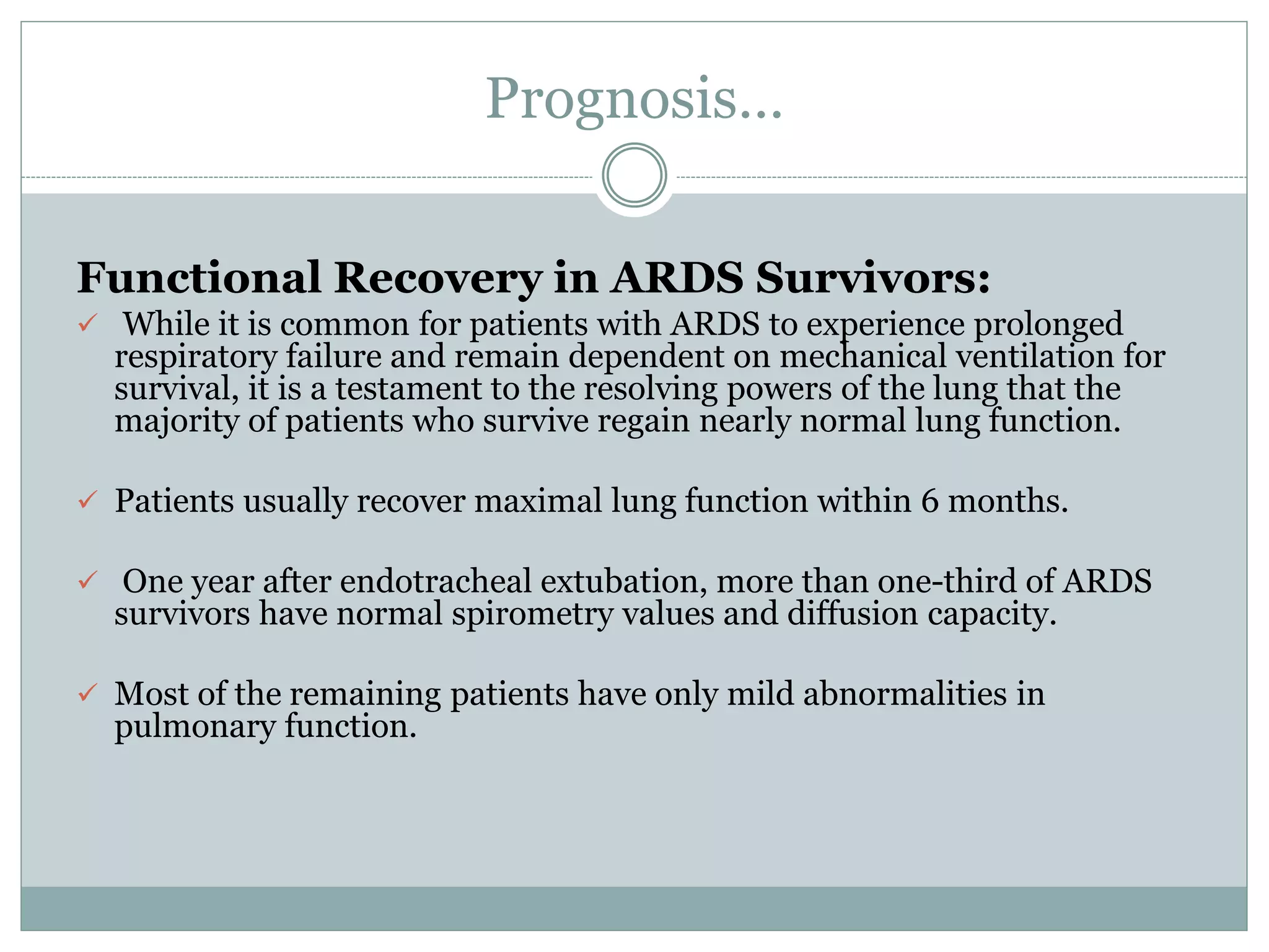 Acute respiratory distress syndrome(ARDS) | PPTX