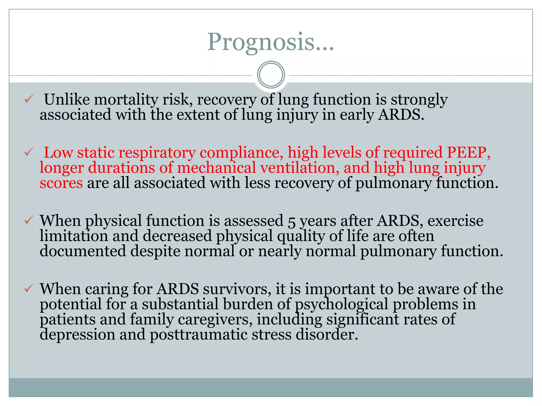 Acute respiratory distress syndrome(ARDS) | PPTX | Lung and Respiratory Health | Diseases and ...