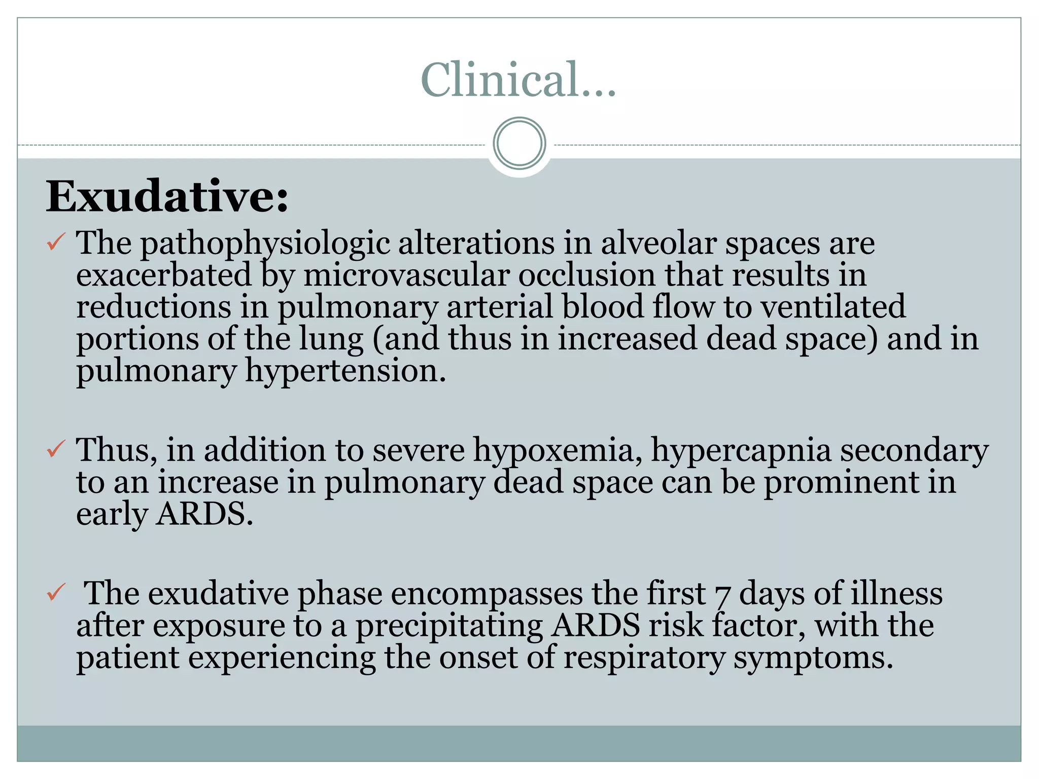 Acute respiratory distress syndrome(ARDS) | PPTX