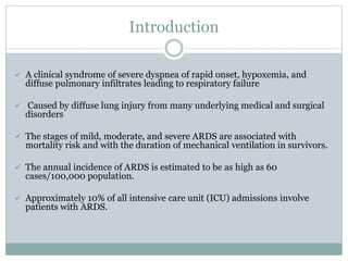 Acute respiratory distress syndrome(ARDS) | PPT