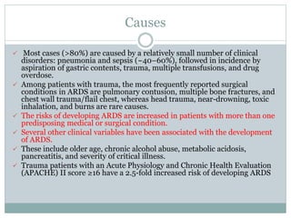 Acute respiratory distress syndrome(ARDS) | PPT
