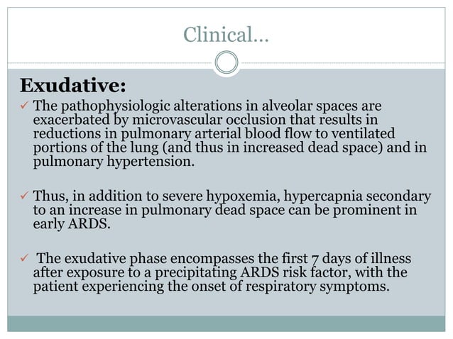 Acute respiratory distress syndrome(ARDS) | PPTX | Lung and Respiratory ...
