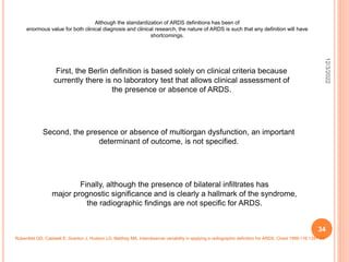 ACUTE RESPIRATORY DISTRESS SYNDROME (ARDS) .BY DR.Mohammad Abdeljawad ...