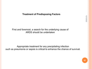 ACUTE RESPIRATORY DISTRESS SYNDROME (ARDS) .BY DR.Mohammad Abdeljawad ...