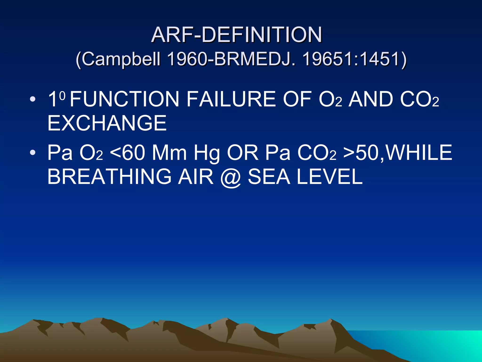 Acute Respiratory Failure | PPT