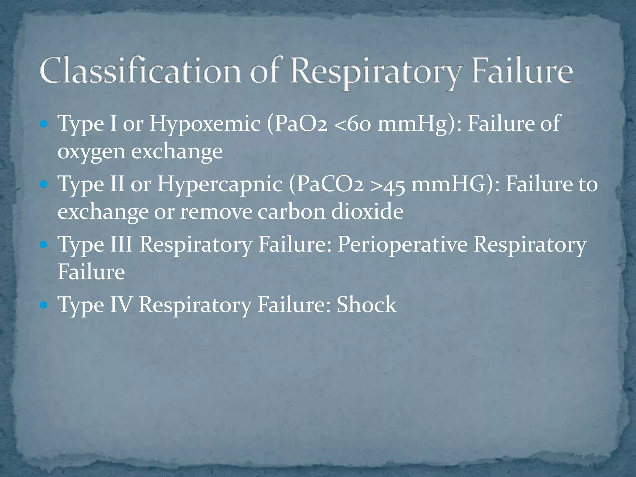 Acute respiratory failure | PPTX