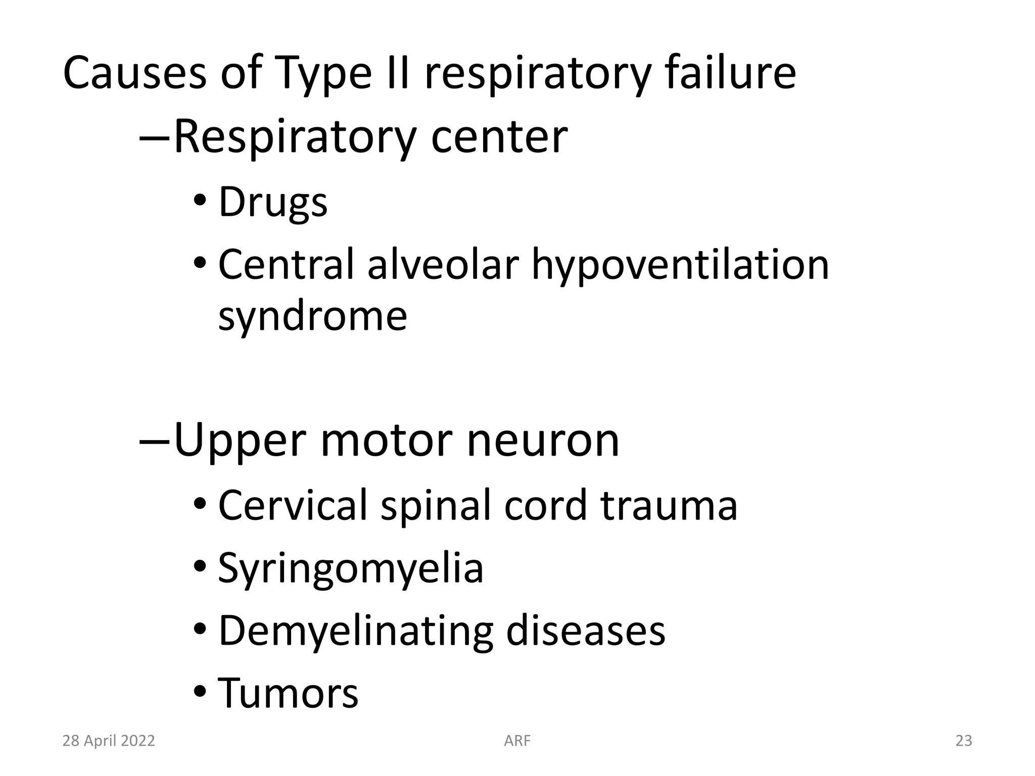 ACUTE RESPIRATORY FAILURE.pptx | Lung and Respiratory Health | Diseases ...