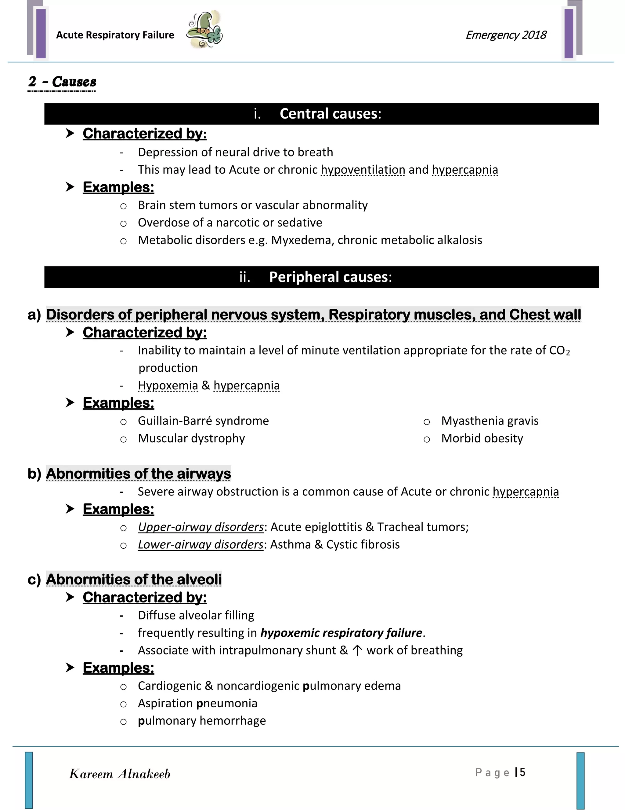 Acute Respiratory Failure; Pediatrics 2018 | PDF