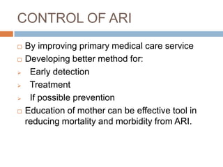 Acute Respiratory Illness(Ari) | PPTX