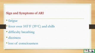 Acute respiratory infection in children english | PPTX