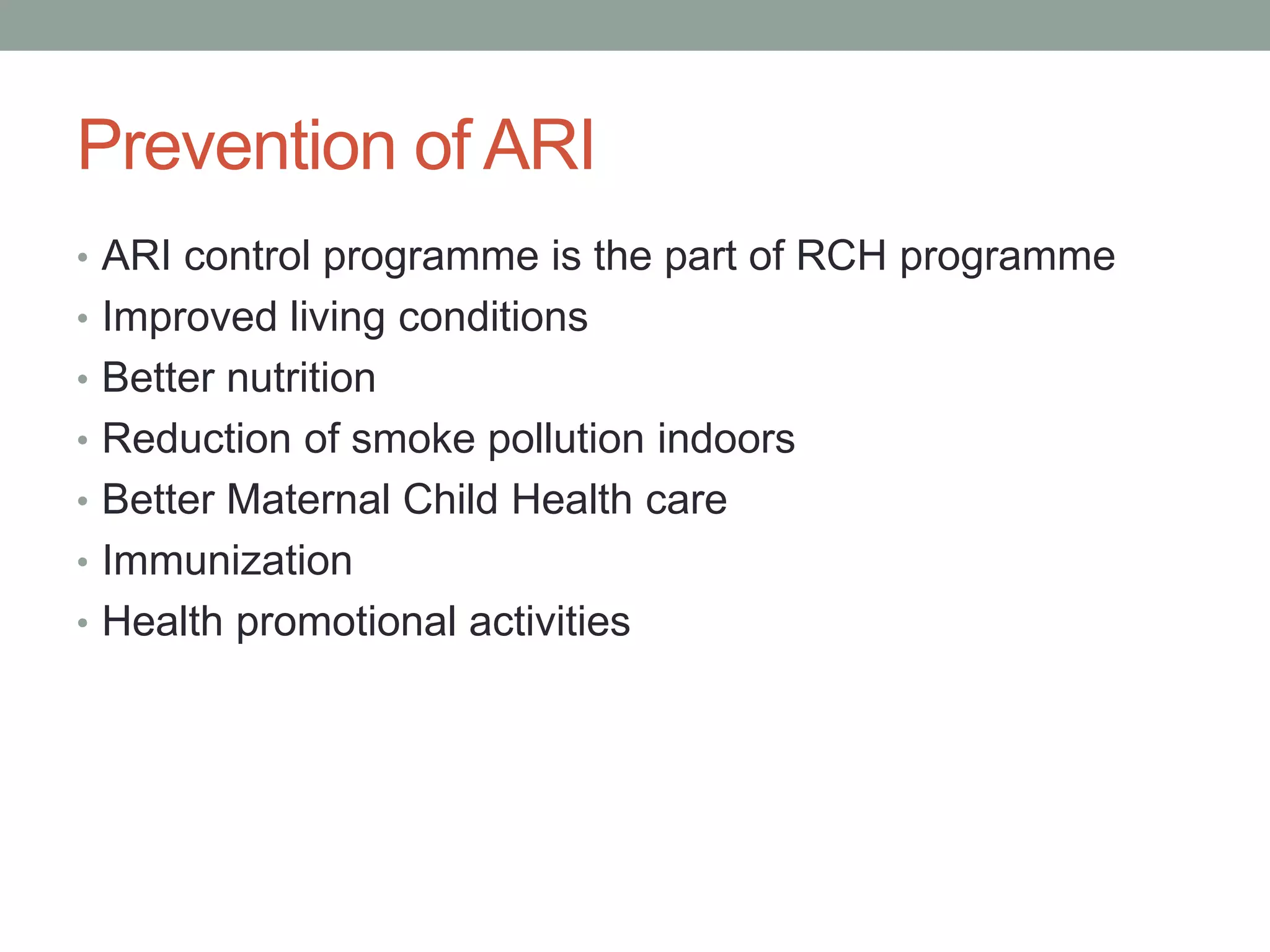 Acute respiratory infections | PPTX
