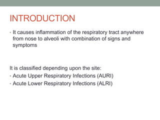Acute respiratory infections | PPTX