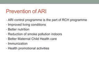 Acute respiratory infections | PPTX