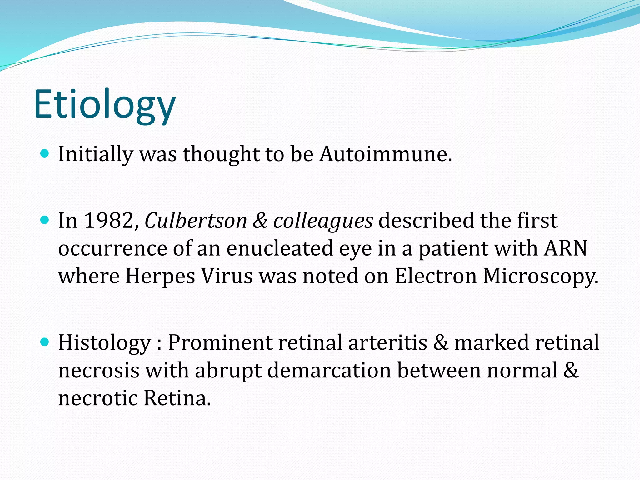 Acute Retinal Necrosis Ppt