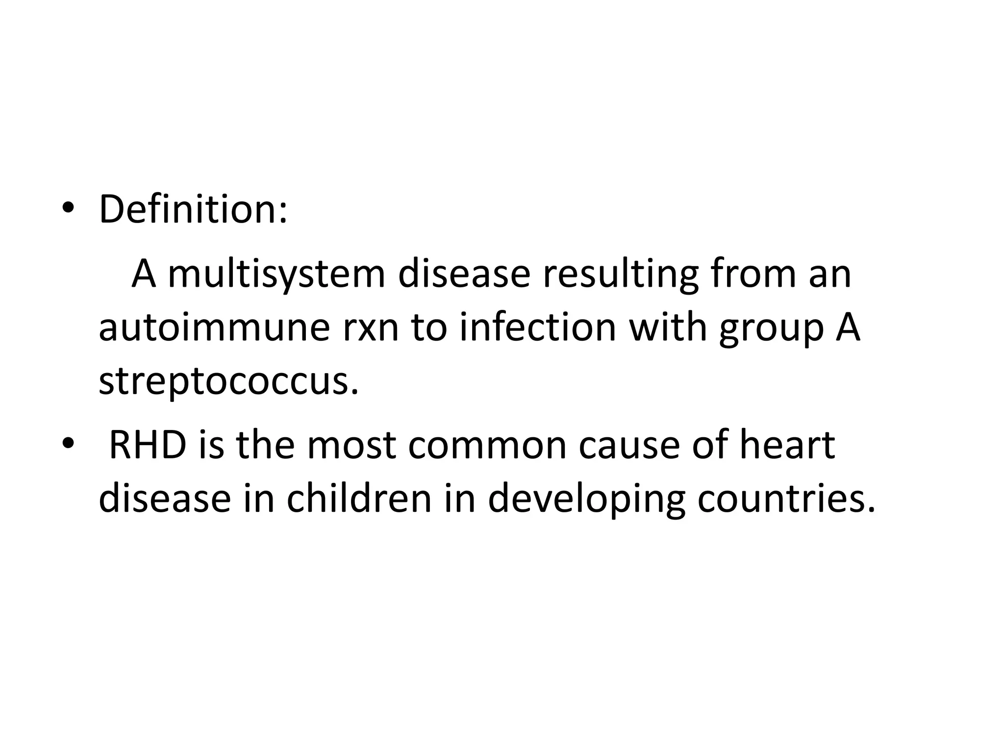 Acute rheumatic fever | PPTX
