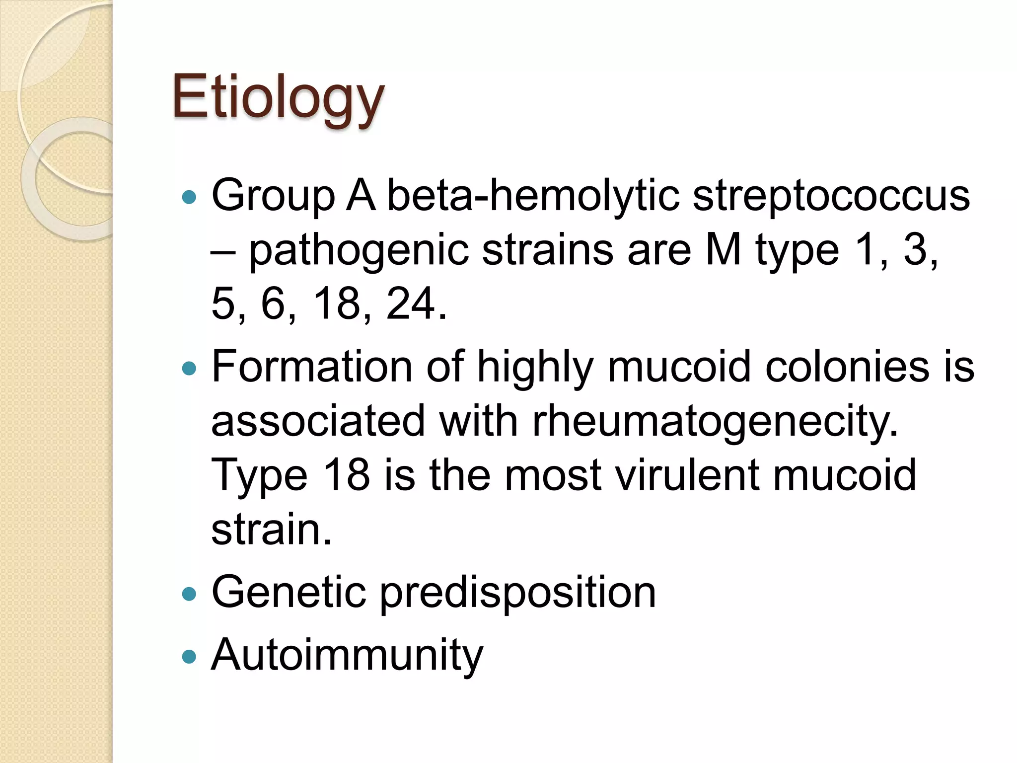 Acute rheumatic fever | PPTX