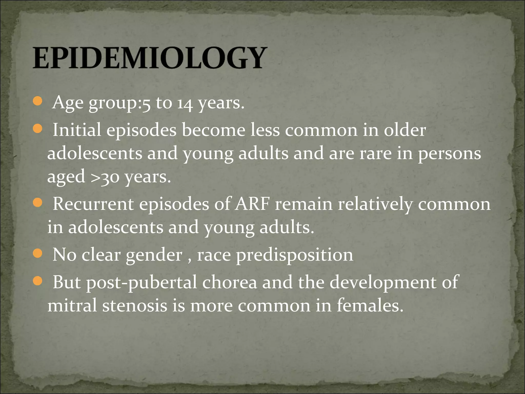 Acute rheumatic fever-definition,pathophysiology,clinical presentation ...