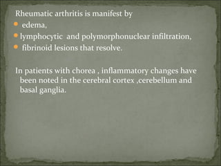 Acute rheumatic fever-definition,pathophysiology,clinical presentation ...
