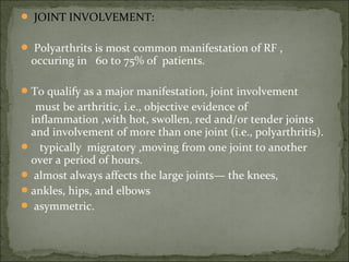 Acute rheumatic fever-definition,pathophysiology,clinical presentation ...