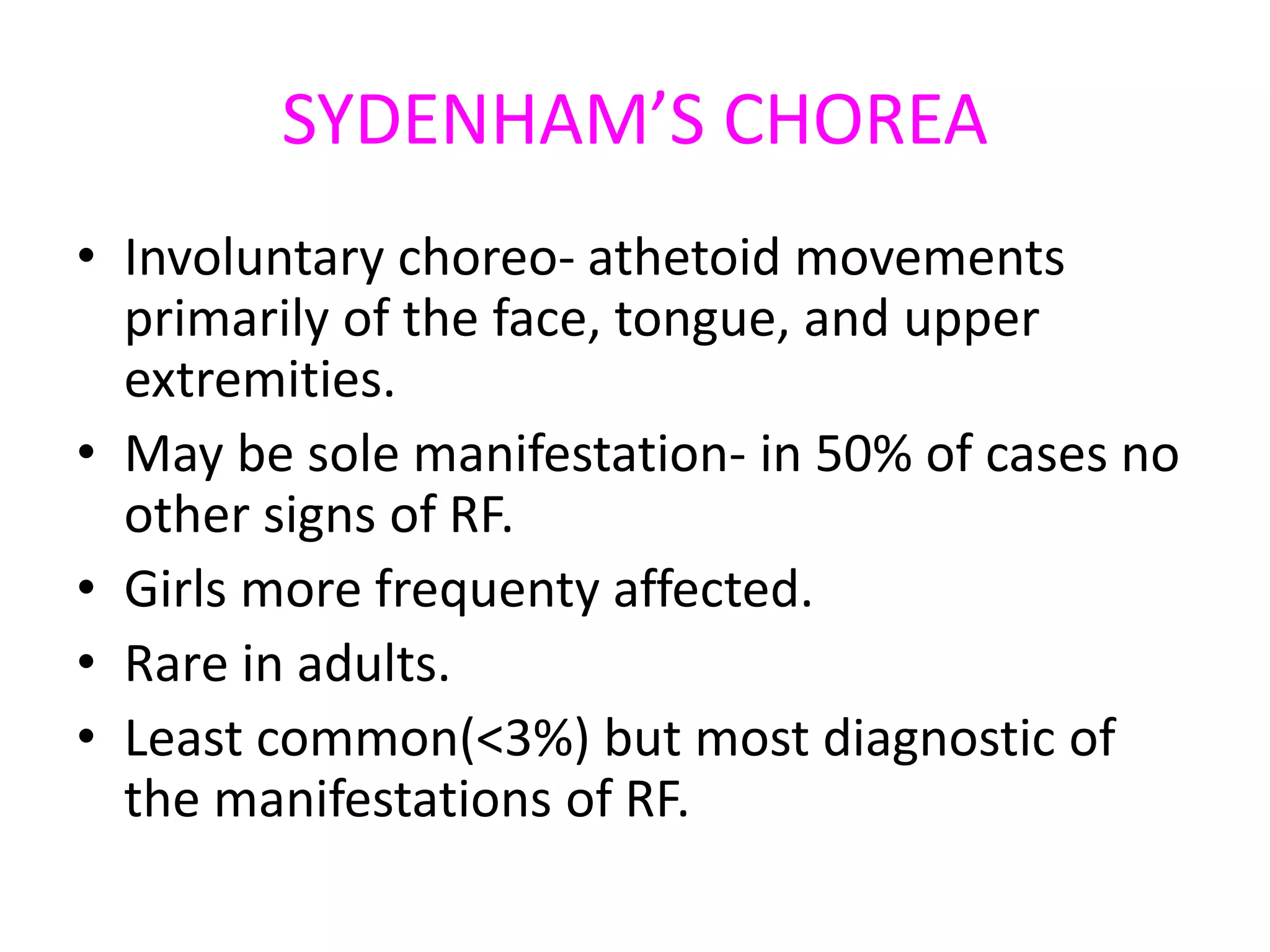 Acute rheumatic fever | PPTX