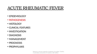 ACUTE RHEUMATIC FEVER- clinical features | PPTX