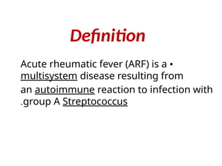 acute_rheumatic_fever therapy, cardiology | PPTX