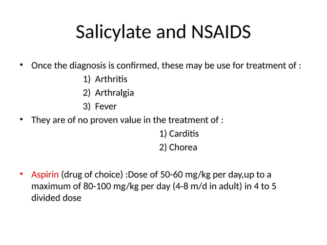 Acute rheumatic fever.pptx- Diagnosis and management | PPTX
