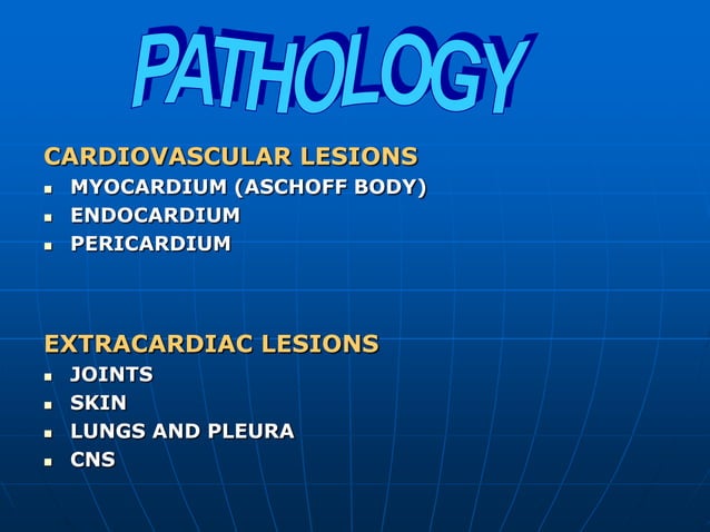 management of acute rheumatic fever | PPT